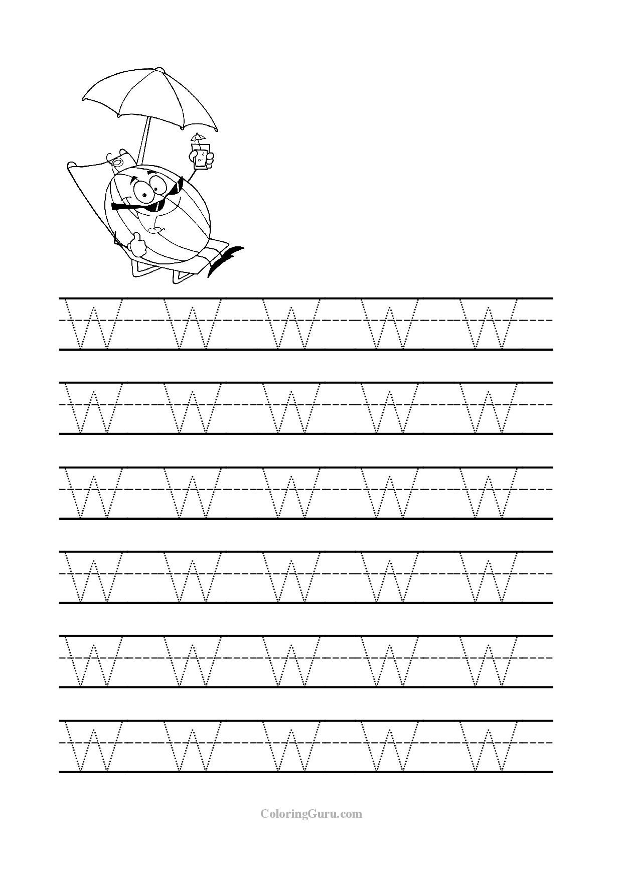 Free Printable Letter W Tracing Worksheets Dot To Dot Name Tracing Free Printable Letter W Tracing Worksheets Dot To Dot Name Tracing