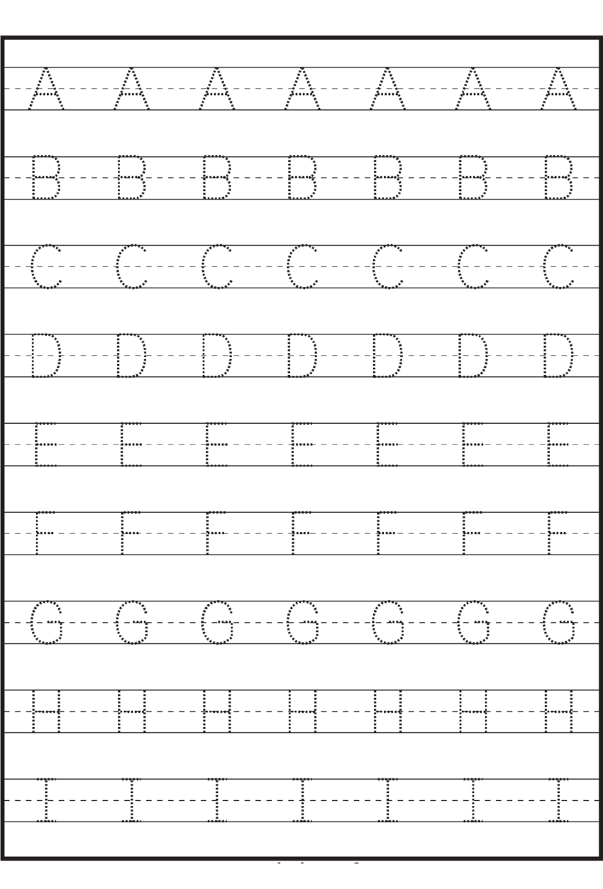 Tracing Lower Case Letters - Worksheet24