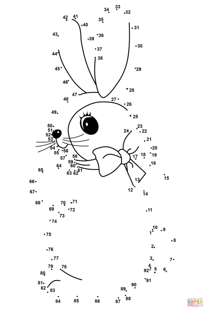 Dot To Dot Rabbit - Dot to Dot Name Tracing Website