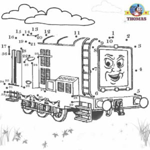 Thomas The Tank Engine Dot To Dot - Dot to Dot Name Tracing Website