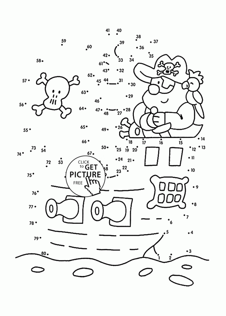 Pirate Dot To Dot Printable - Dot to Dot Name Tracing Website
